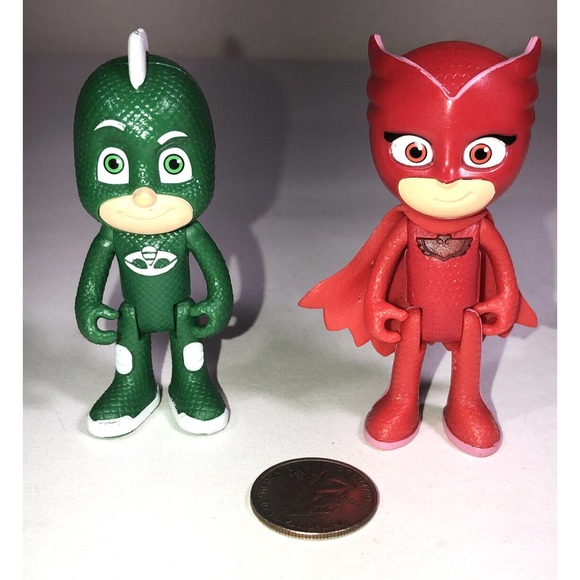 Unknown | Toys | Pj Masks Owlette Gecko Toy Figurines Cake Topper ...